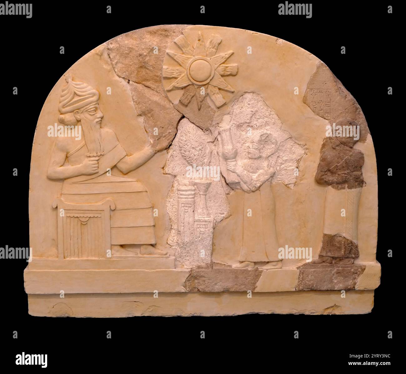 Stele issued by Gudea ruler (ensi) of the state of Lagash in Southern ...