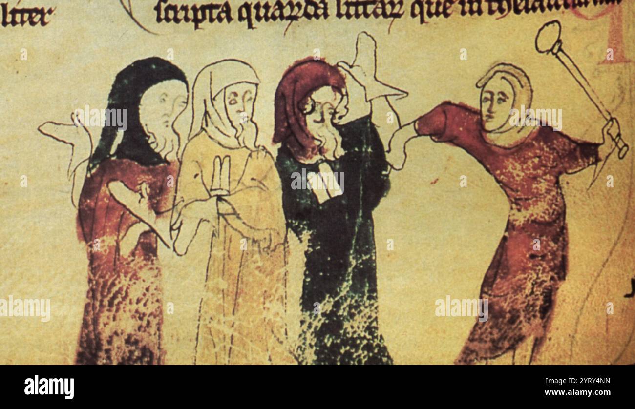 Jews were condemned to wear two strips of yellow cloth, a precursor of Hitler's yellow star of ...