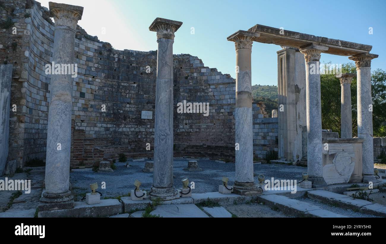 The Church of Mary at the archaeological site of Ephesus near Selcuk ...