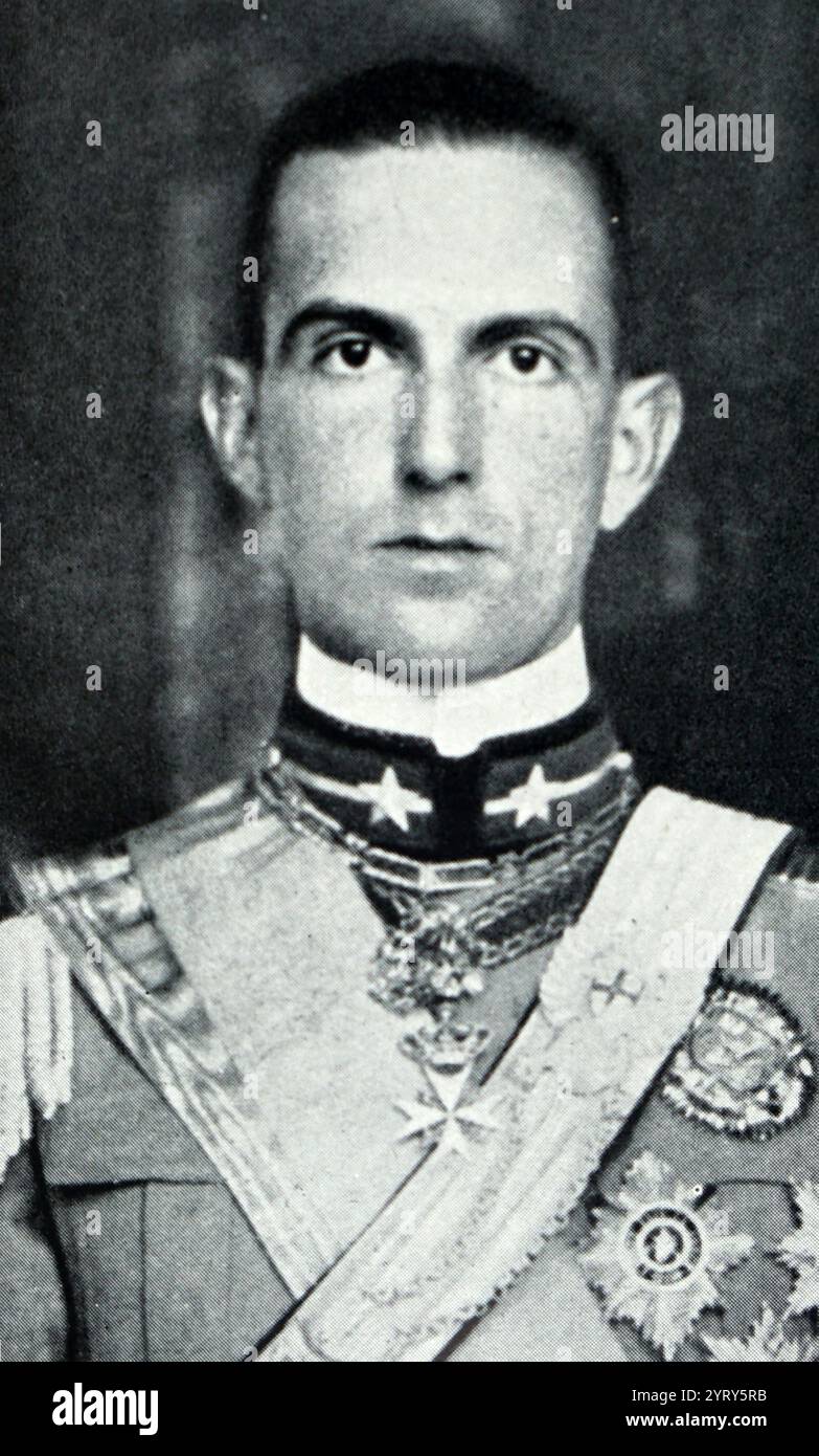Umberto II, (1904 - 1983), last King of Italy. He reigned for 34 days ...