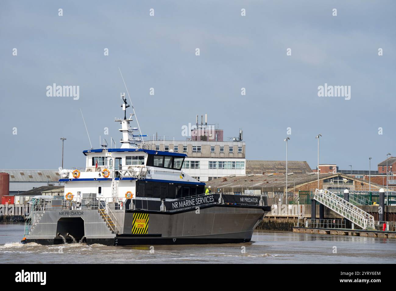 NR Predator offshore energy vessel Great Yarmouth Norfolk UK Stock ...