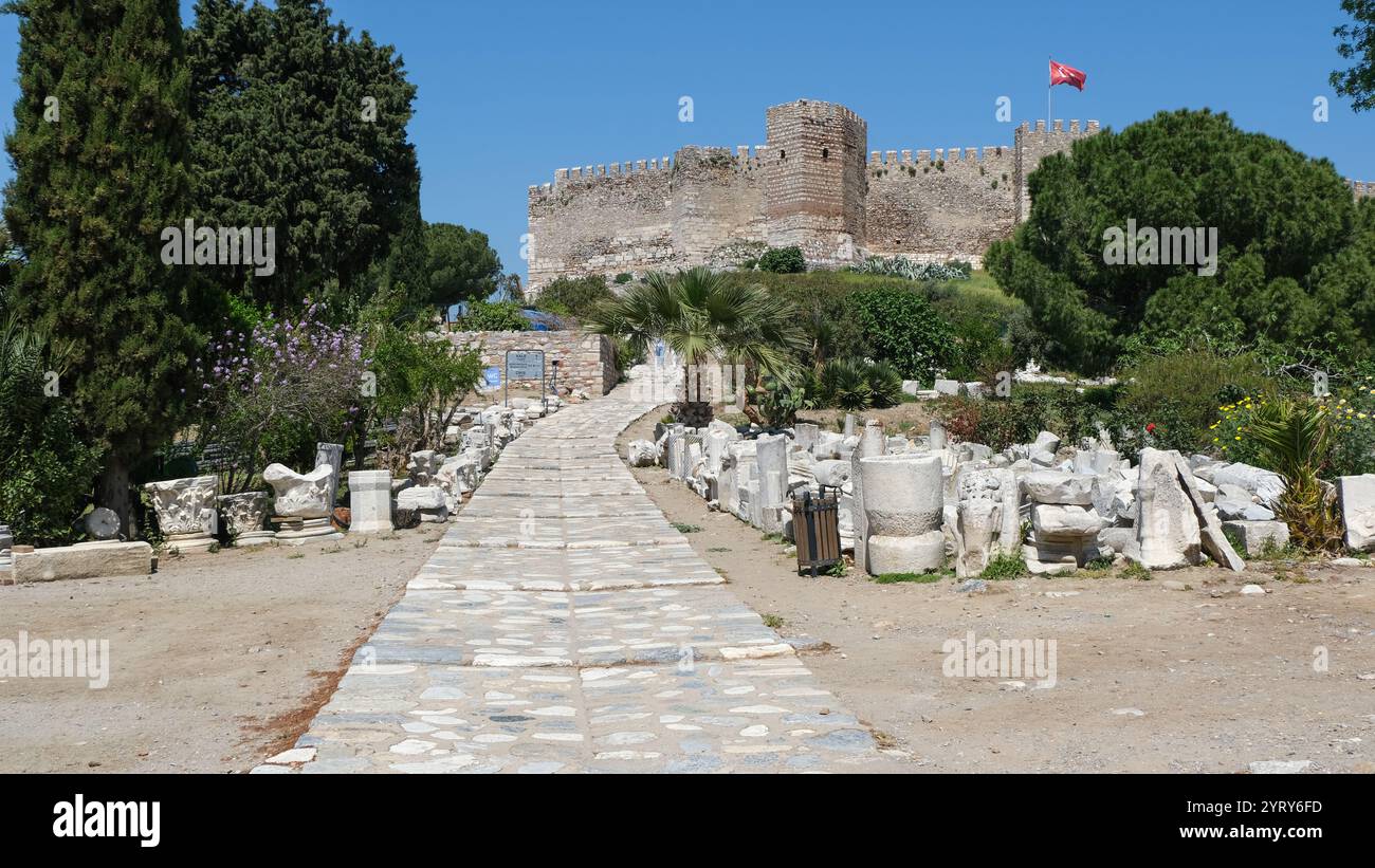 Selcuk Castle is a Byzantine fortress in Selcuk, Turkey Stock Photo - Alamy