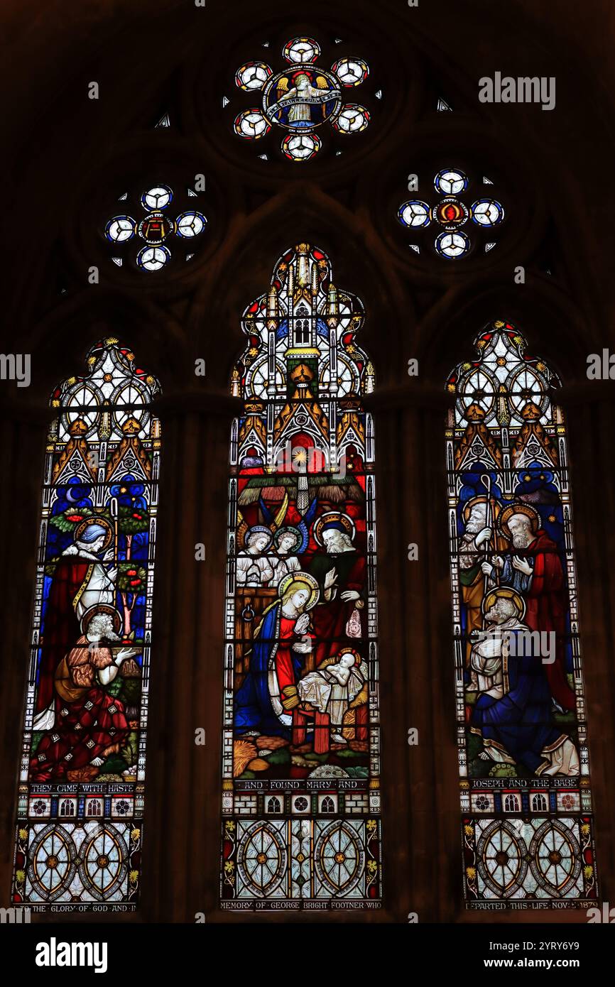 Romsey, Southampton, England. 4th November 2024. Inside Romsey Abbey ...