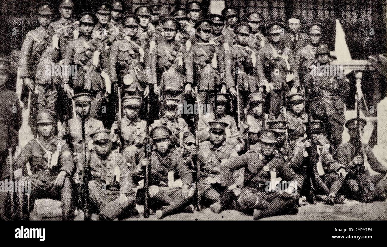 The promotion team of the 19th route army battalion training class of ...