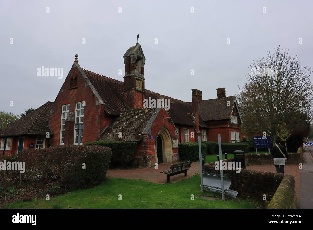 Romsey, Southampton, England. 4th November 2024. Romsey library, the ...