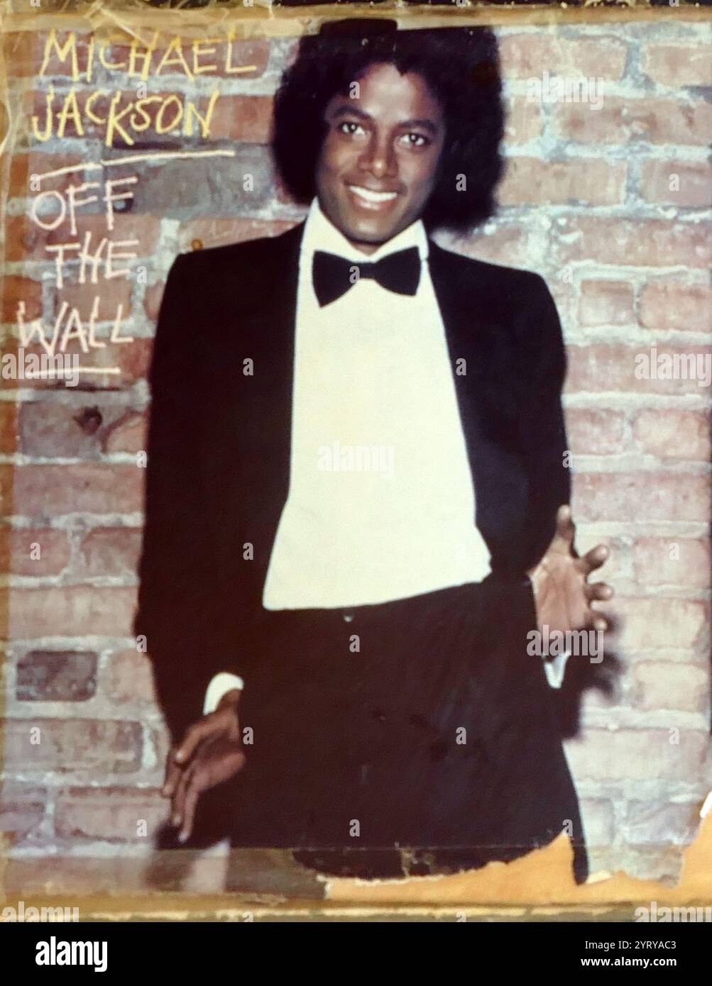 Vintage Record cover for 'Michael Jackson; Off the Wall' Stock Photo ...