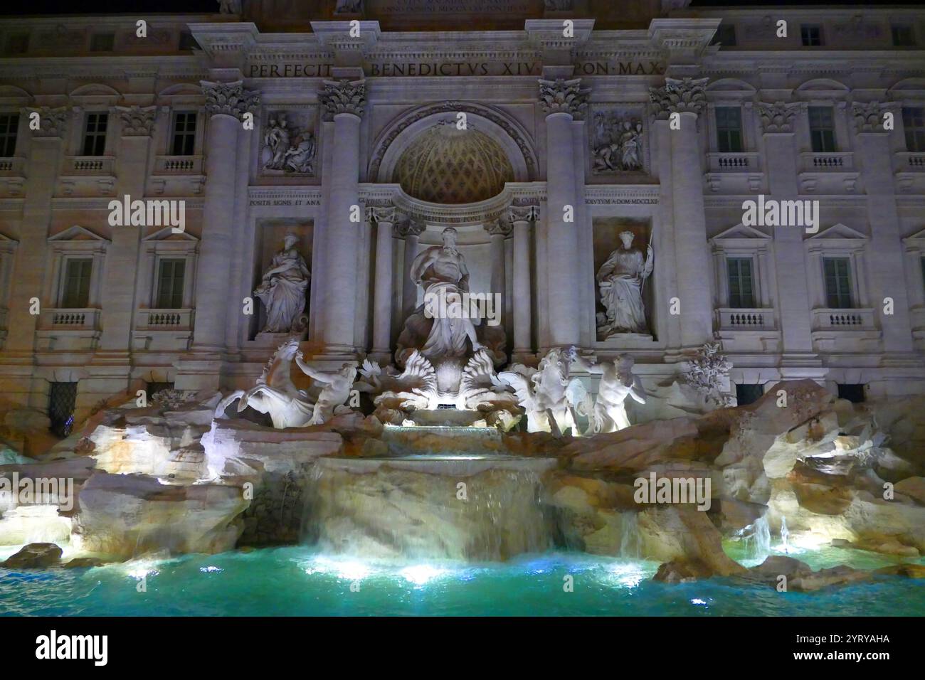 The Trevi Fountain (Fontana di Trevi), Rome, Italy, designed by Italian ...