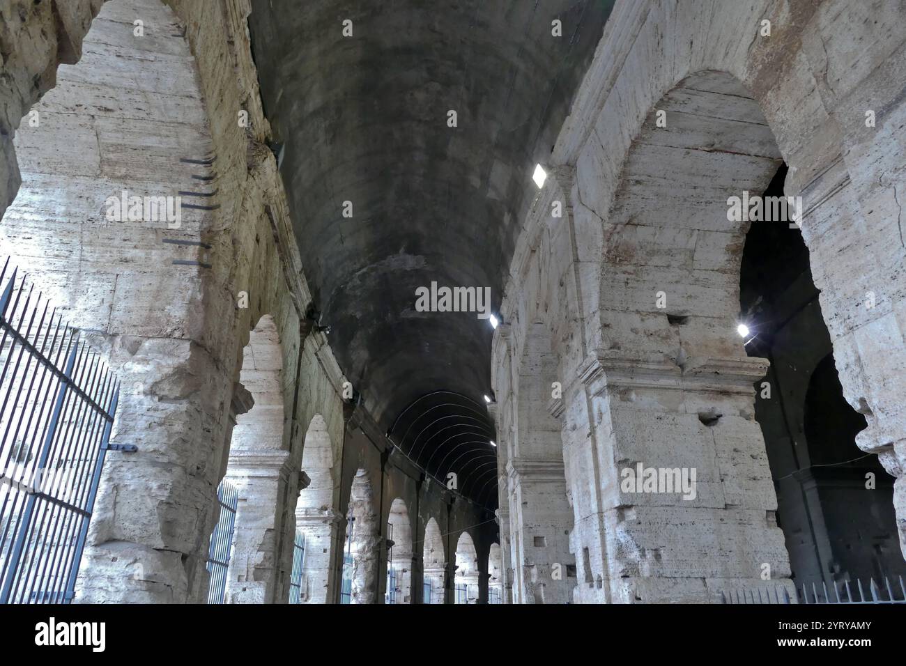 The Colosseum or Coliseum, amphitheatre in the centre of the city of ...