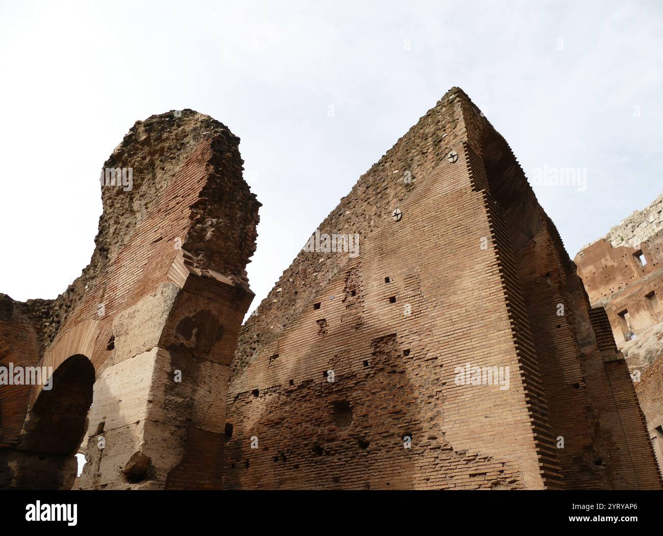 The Colosseum or Coliseum, amphitheatre in the centre of the city of ...