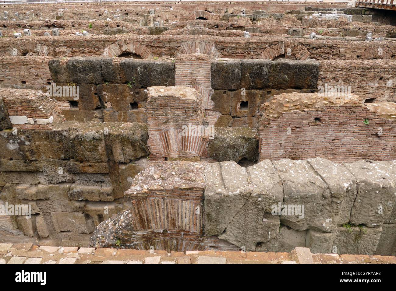 The Colosseum or Coliseum, amphitheatre in the centre of the city of ...