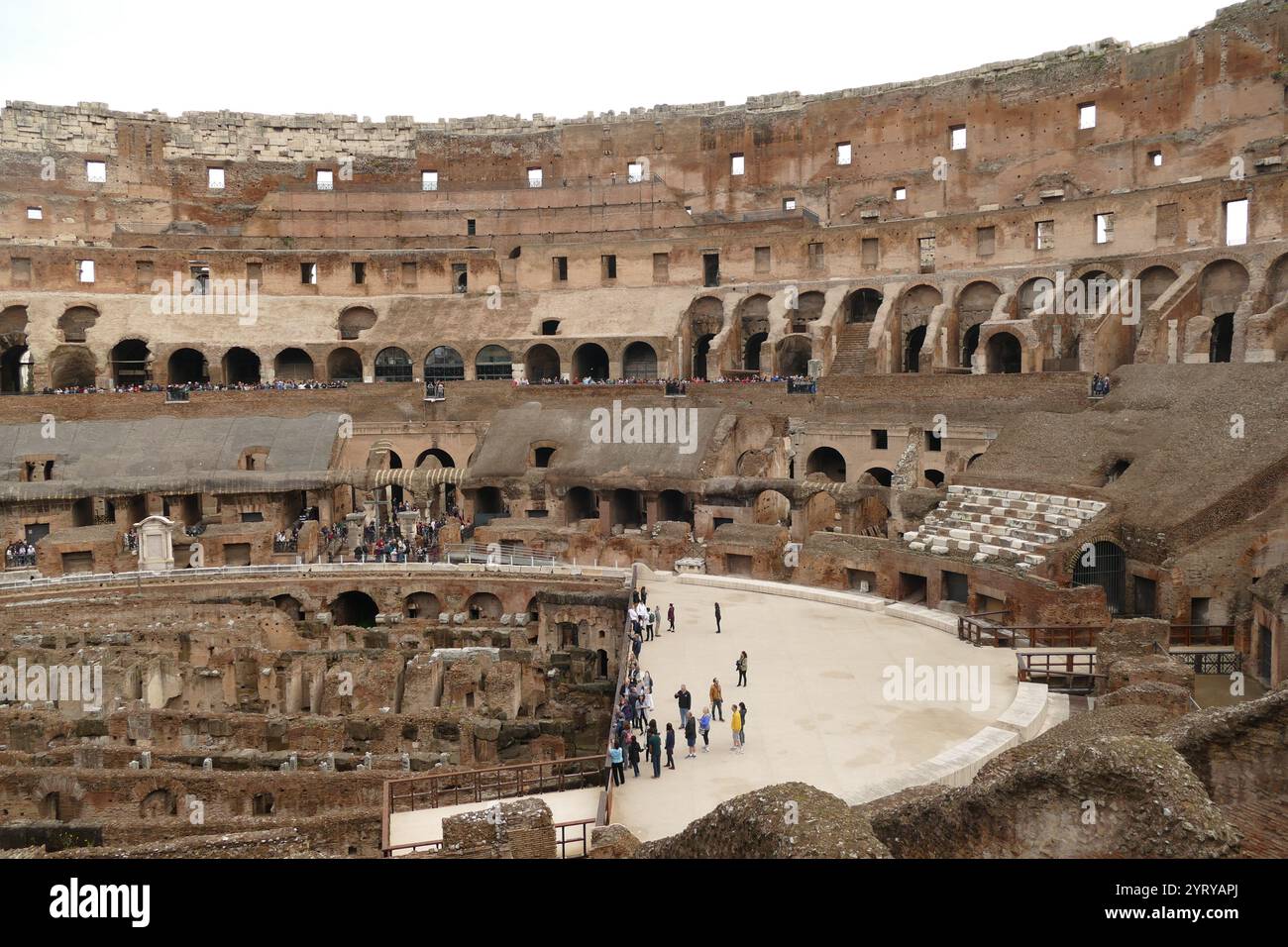 The Colosseum or Coliseum, amphitheatre in the centre of the city of ...