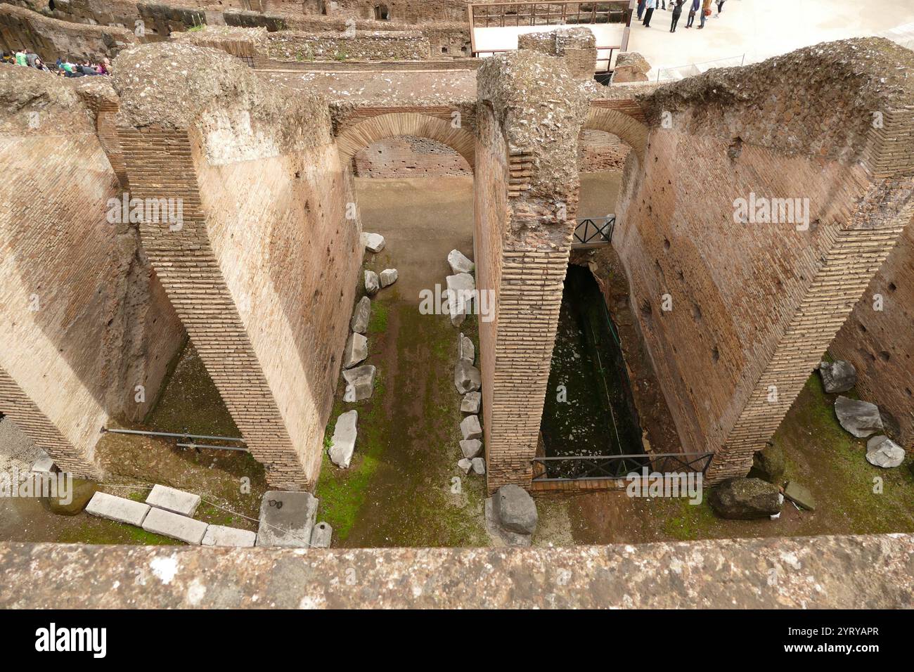 The Colosseum or Coliseum, amphitheatre in the centre of the city of ...