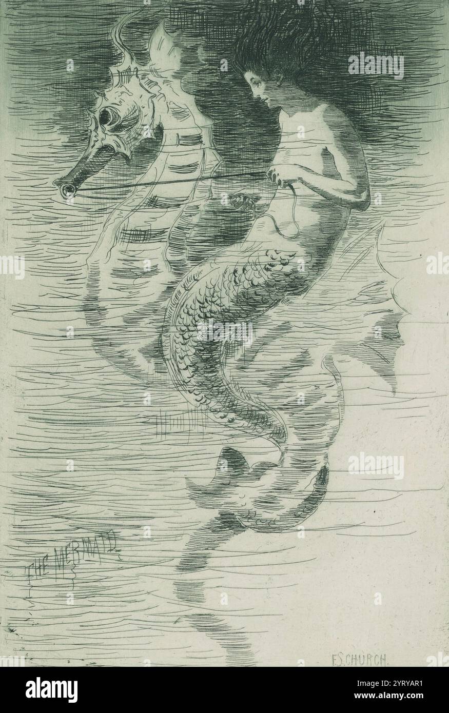 Frederick Stuart Church - The Mermaid - c1881 Stock Photo - Alamy