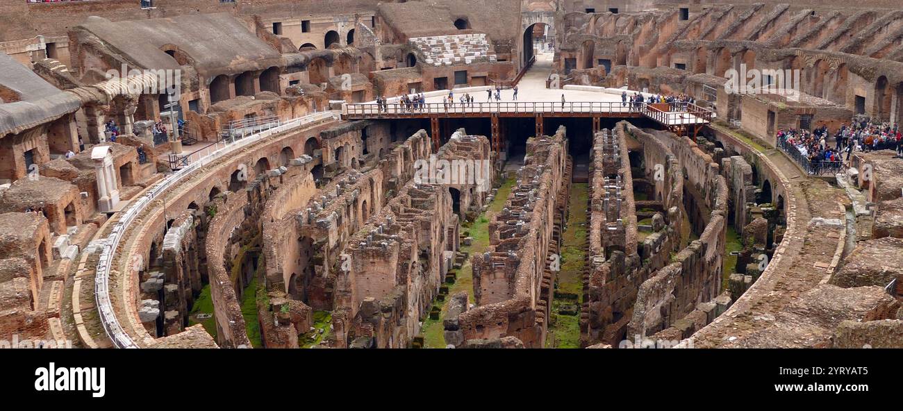 The Colosseum or Coliseum, amphitheatre in the centre of the city of ...