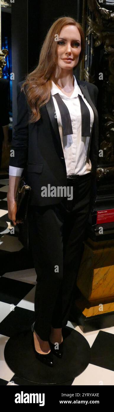 waxwork statue depicting Angelina Jolie (1975 - ); American actress ...