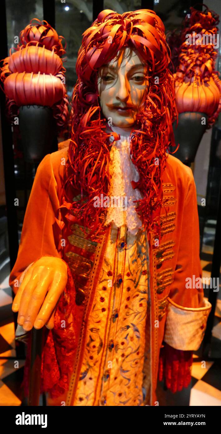 Waxwork figure depicting Philippe, Duke of Orleans (1640 - 1701); son ...