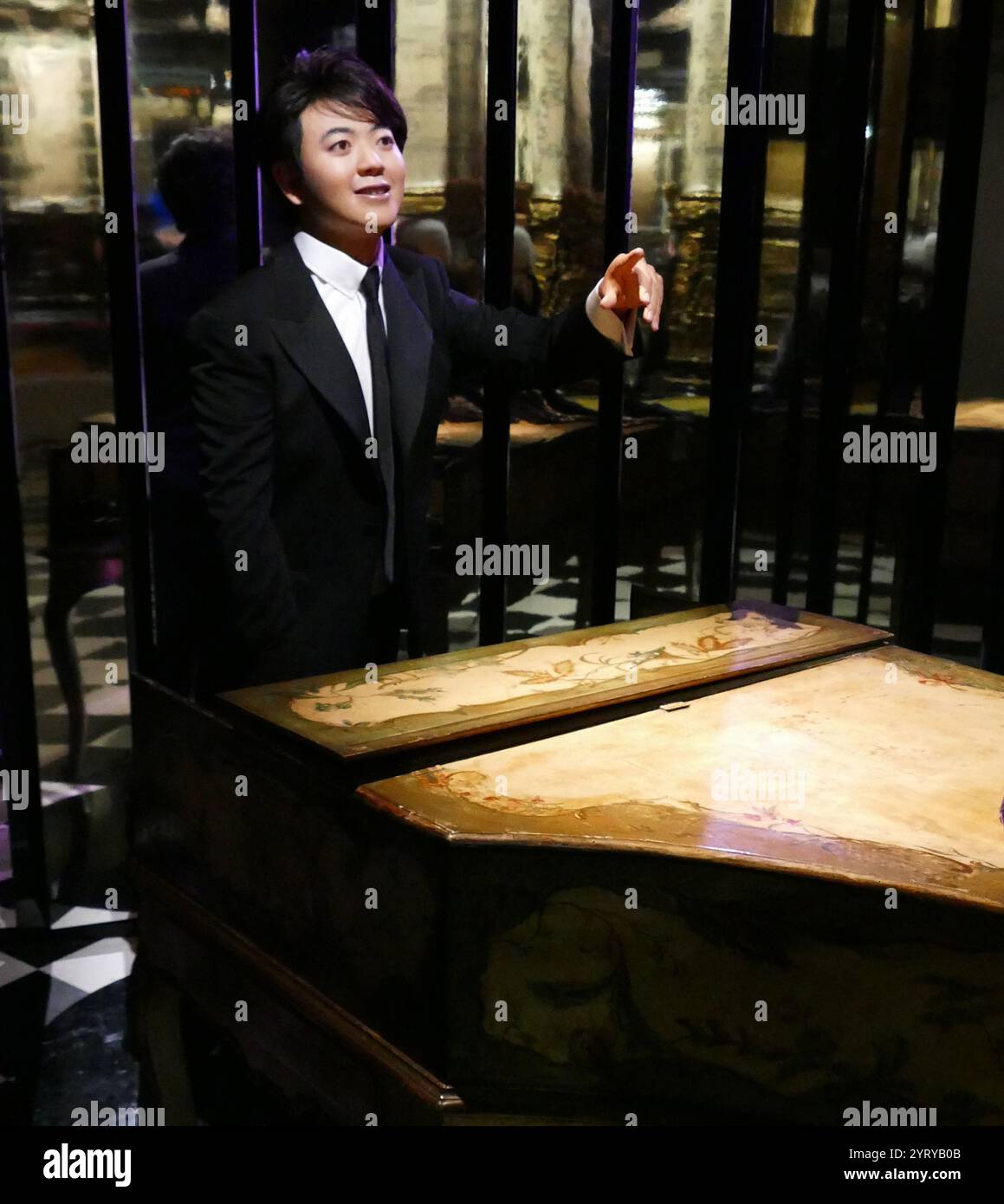 Waxwork figure depicting Lang Lang (born 1982); Chinese concert pianist ...