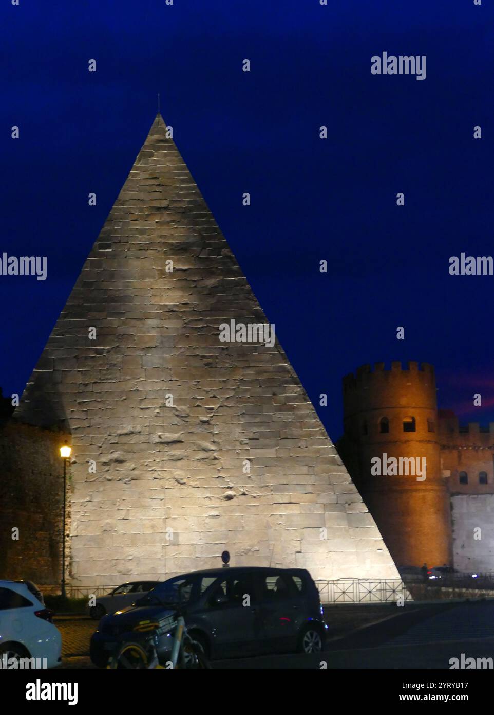 The Pyramid of Cestius (in Italian, Piramide di Ciao Cestio or Piramide ...