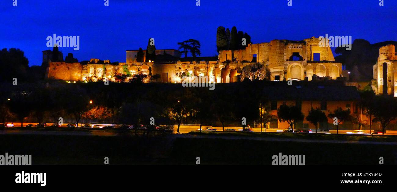 The Domus Severiana, part of the imperial palaces on the Palatine Hill ...