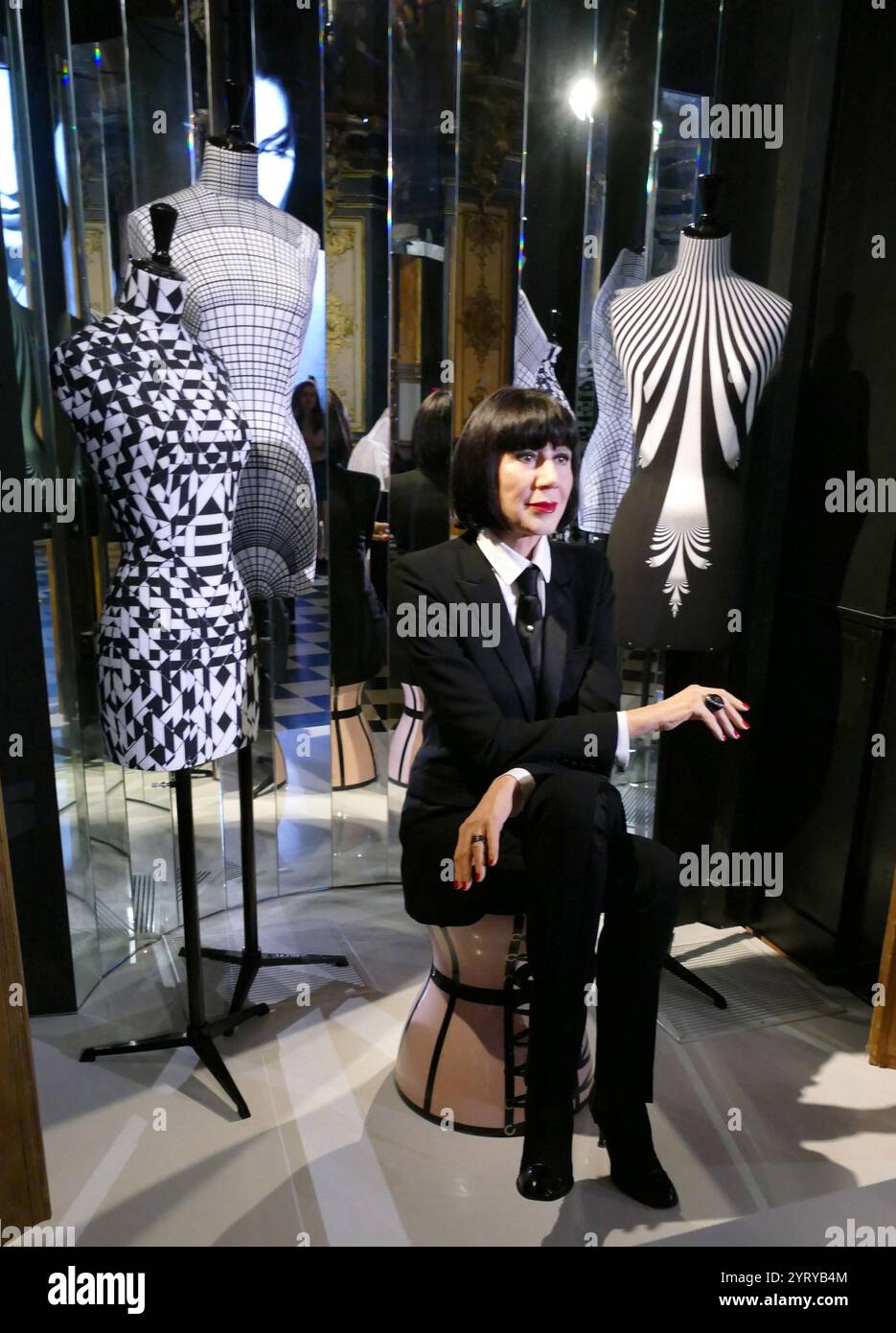 Waxwork figure of Chantal Thomas (born 1945), French writer and ...