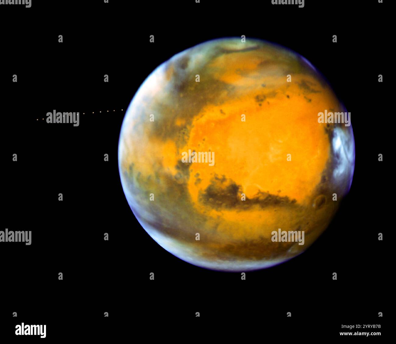 Hubble took 13 separate exposures, allowing astronomers to create a time-lapse image showing the ...