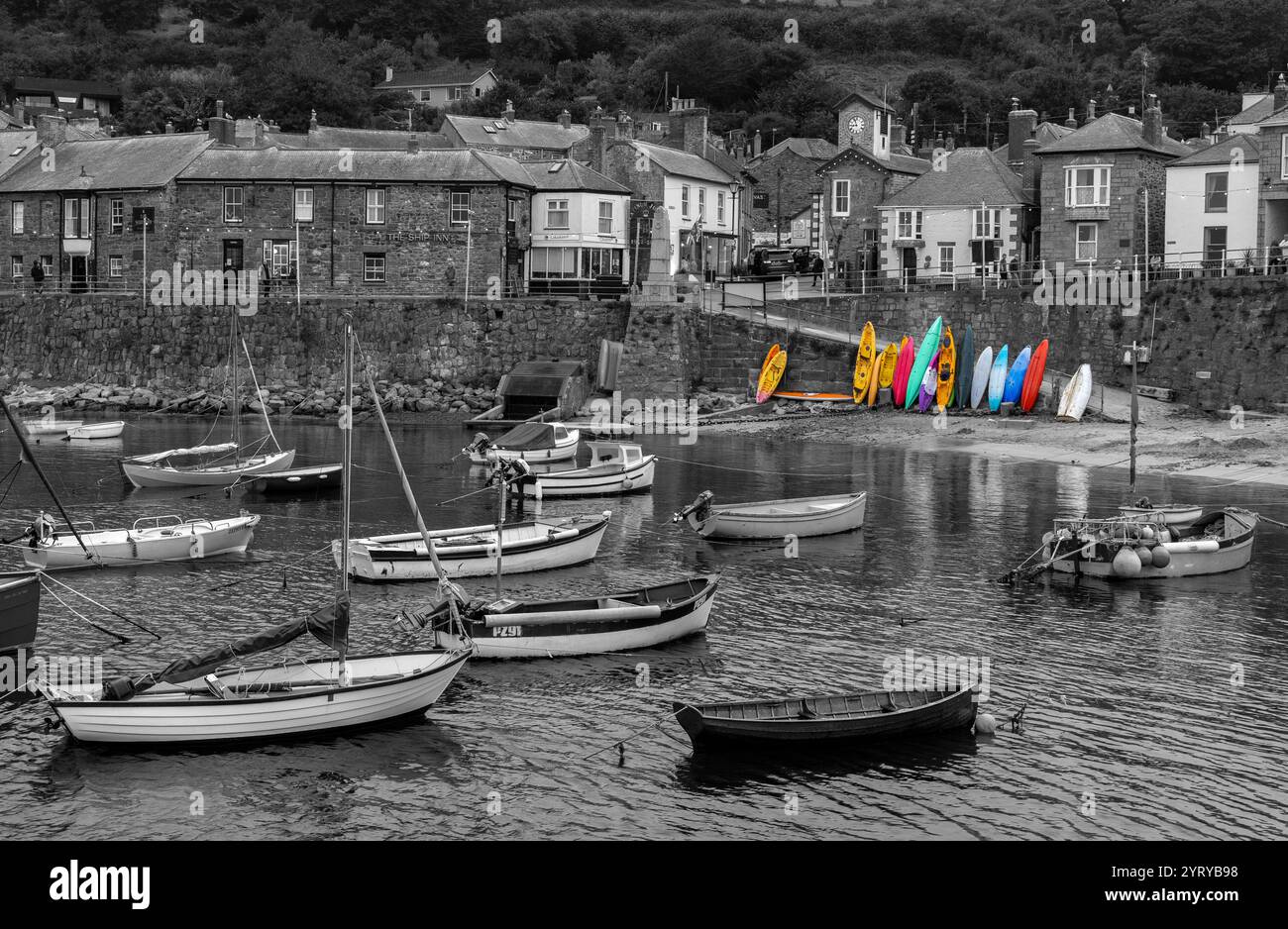 Mousehole Harbour Cornwall Stock Photo - Alamy