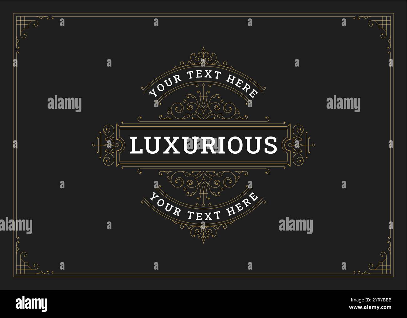 Fancy signage Stock Vector Images - Alamy