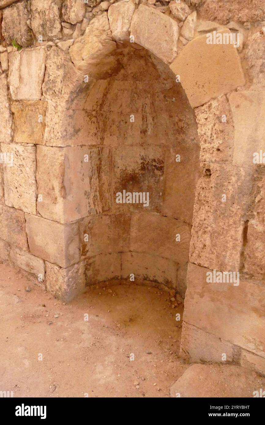 Ruins of Byzantine Church (later used as a mosque), Bayt Jibrin (Beit ...