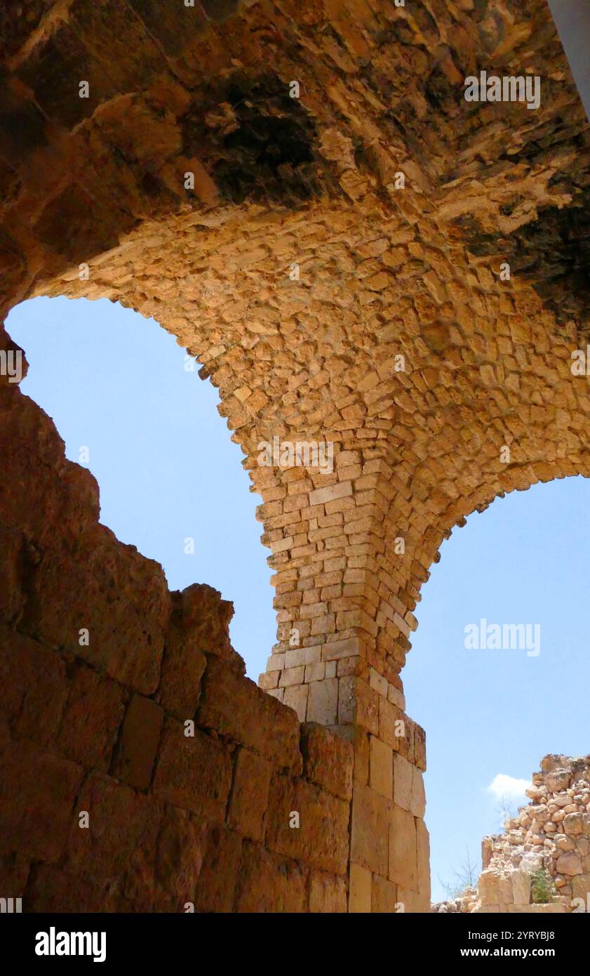 Ruins of Byzantine Church (later used as a mosque), Bayt Jibrin (Beit ...