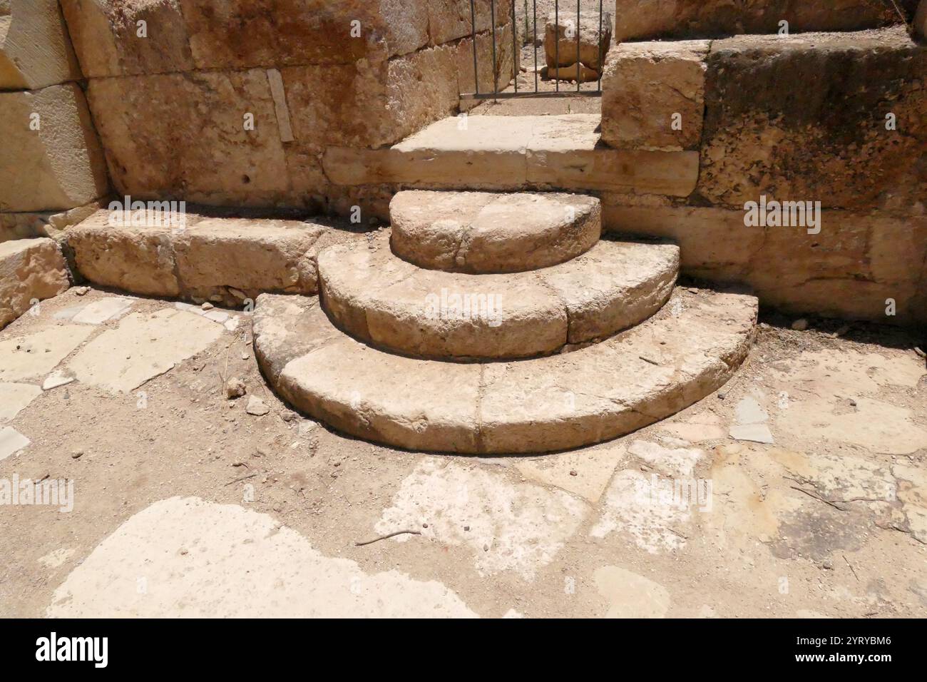 Ruins of Byzantine Church (later used as a mosque), Bayt Jibrin (Beit ...