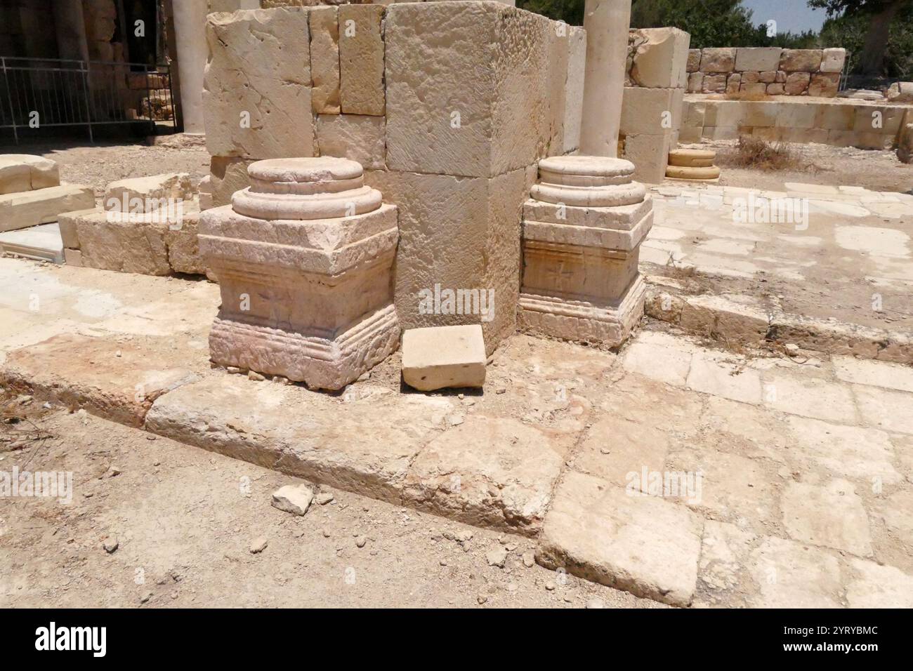Ruins of Byzantine Church (later used as a mosque), Bayt Jibrin (Beit ...