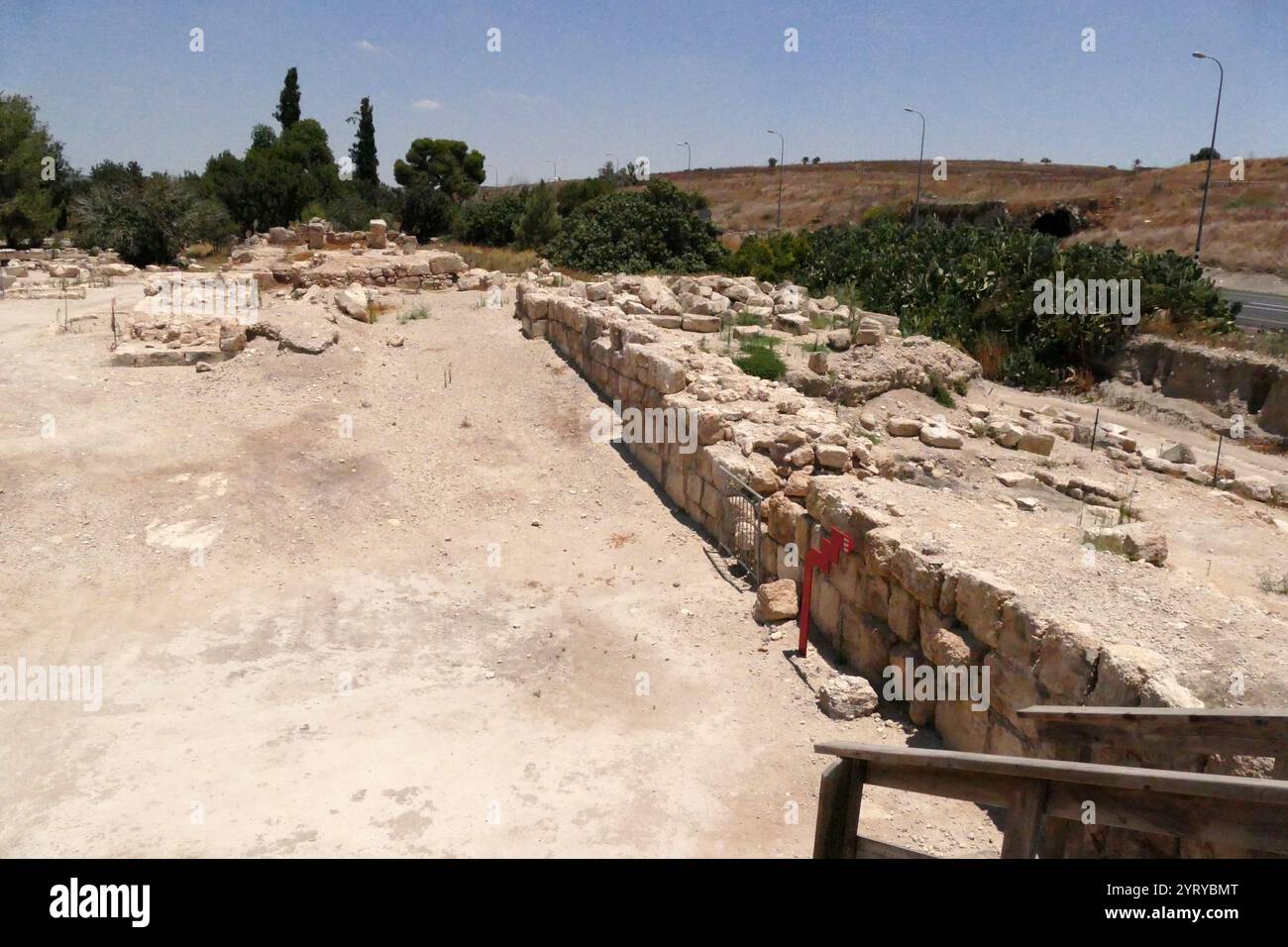 Ruins of Crusader Fortress, Bayt Jibrin (Beit Guvrin), Israel. During ...