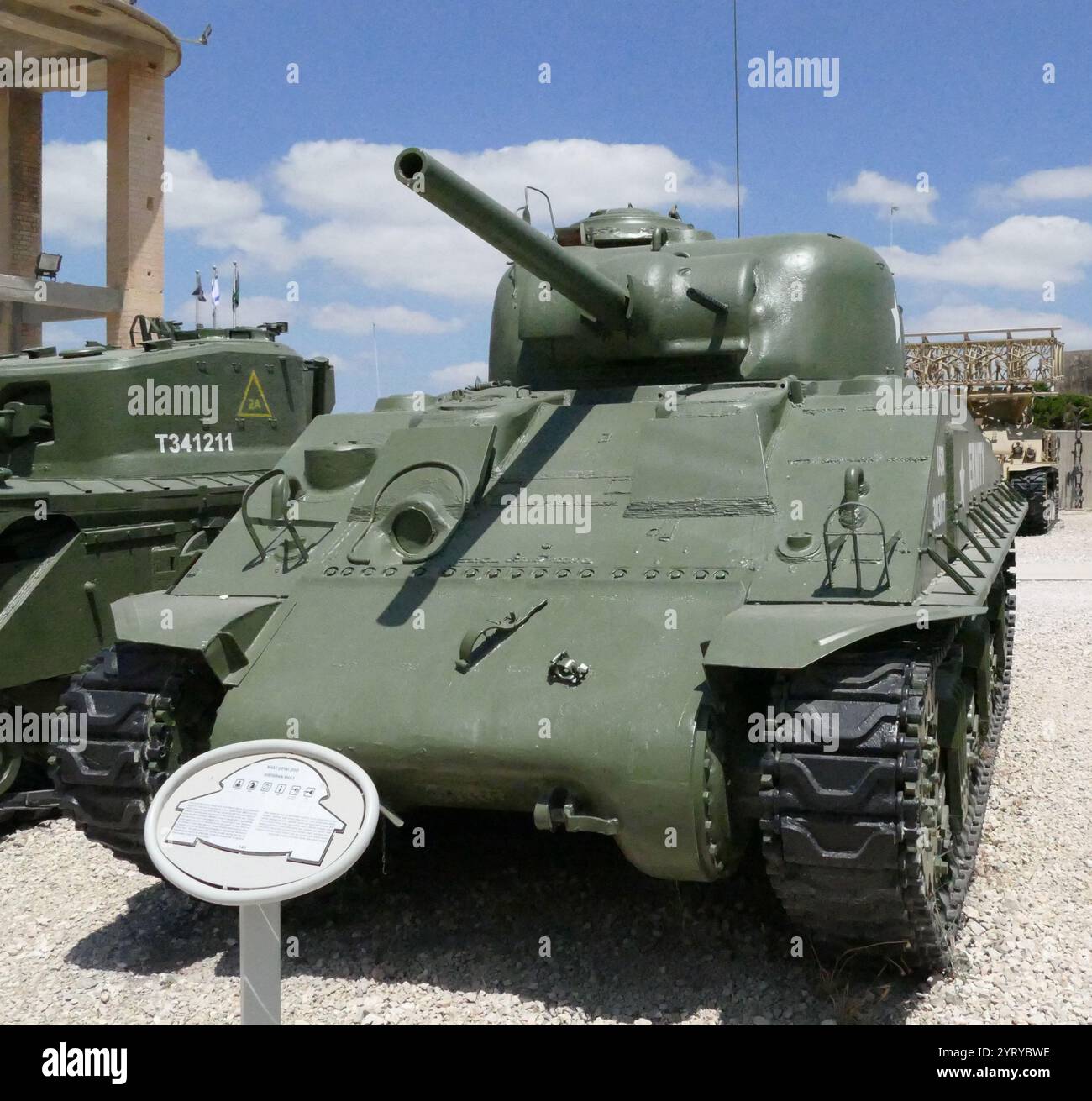 M4A3 Sherman tank (Israeli), originally use in World War Two. After the ...