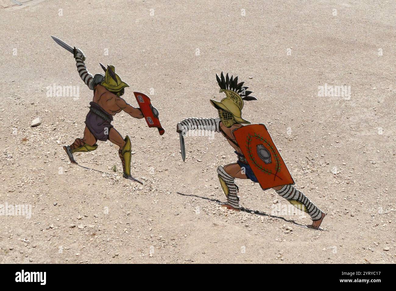 Ruins of Roman Amphitheatre, Bayt Jibrin (Beit Guvrin), Israel. During ...