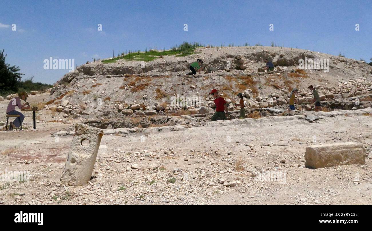 Ruins of Bayt Jibrin (Beit Guvrin), Israel. During the 8th century BCE ...