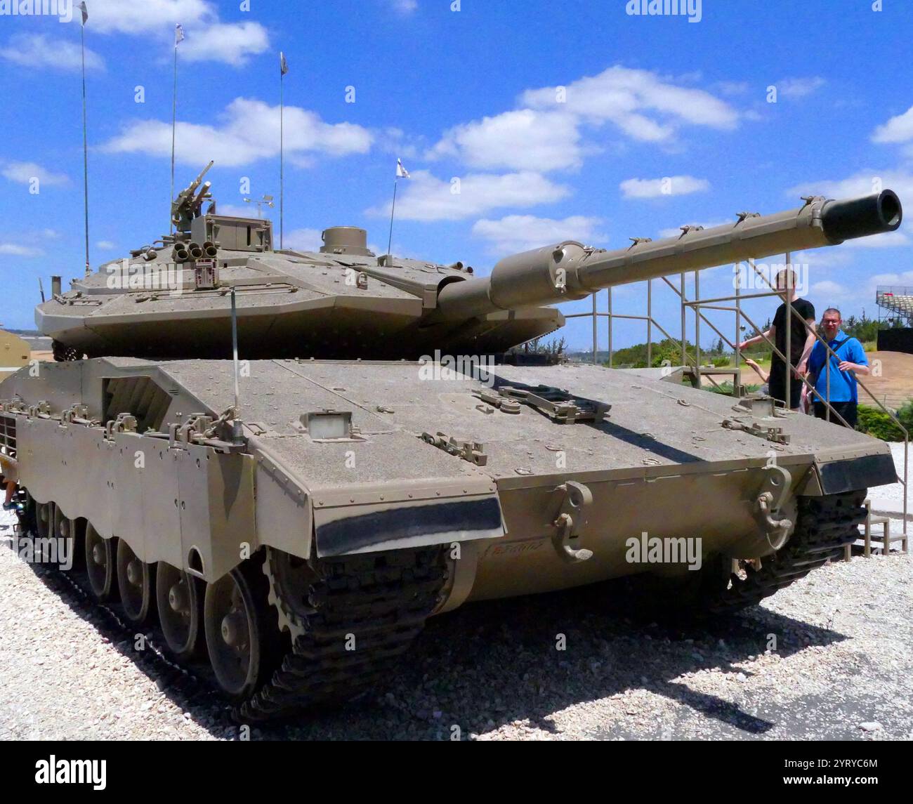 Merkava Mk 4m Windbreaker, fitted with Trophy Active Protection system ...