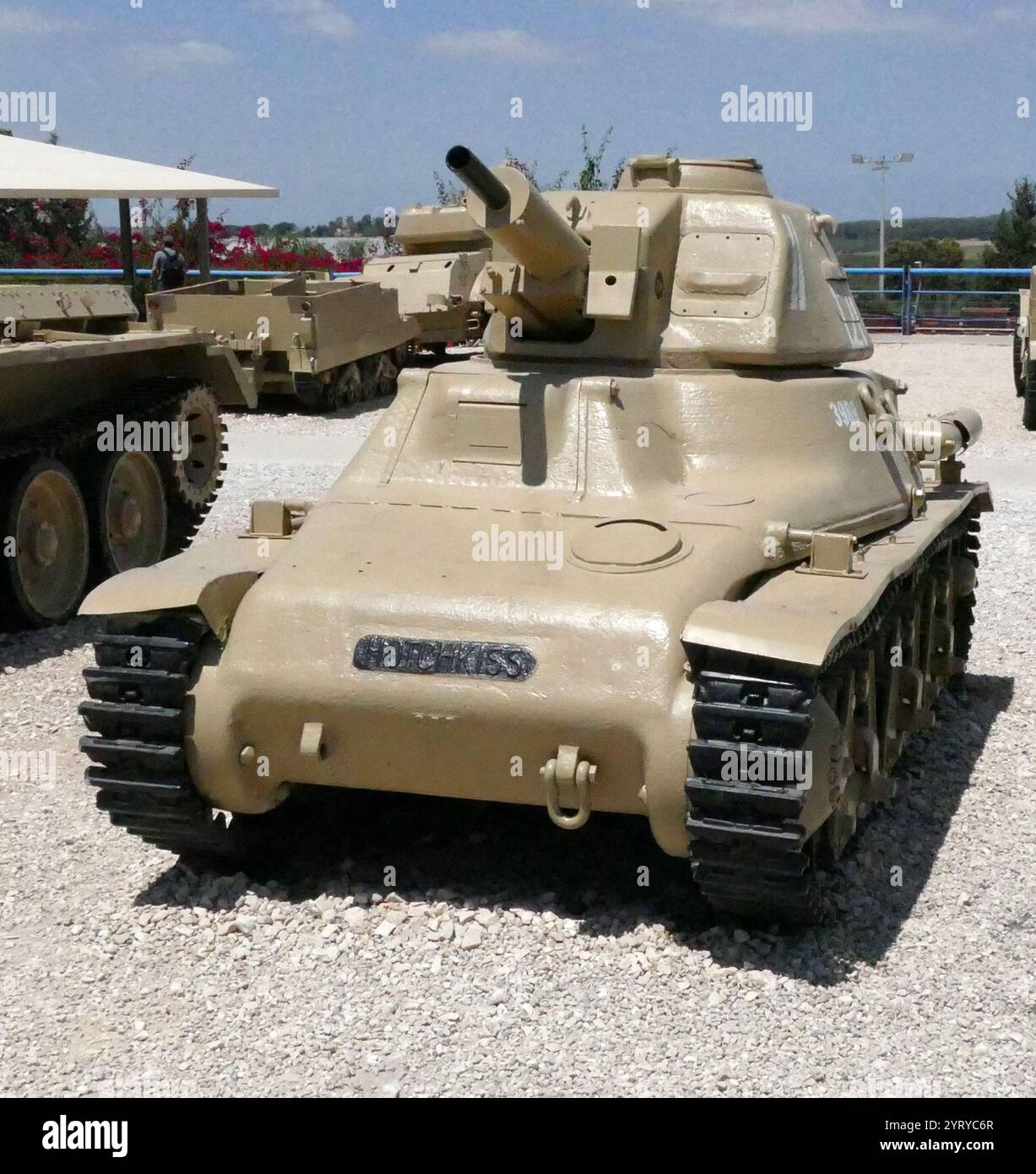 The Hotchkiss H39Tank 1938 with a 6-cyl. 5.97 litres engine, giving 120 ...