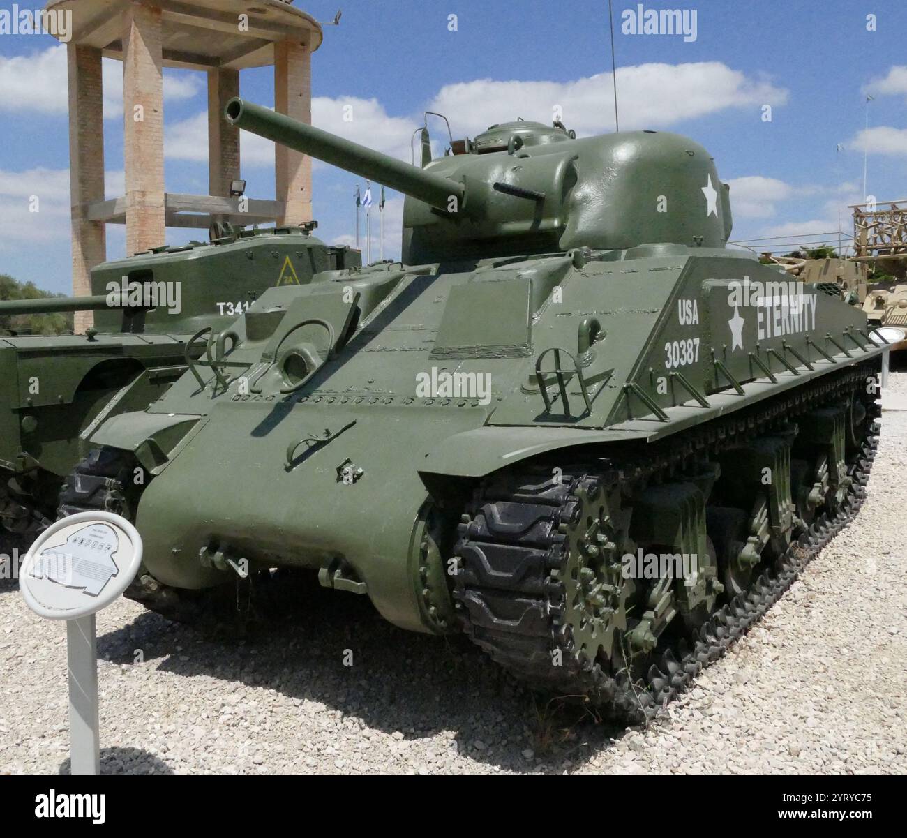M4A3 Sherman tank (Israeli), originally use in World War Two. After the end of the Second World ...