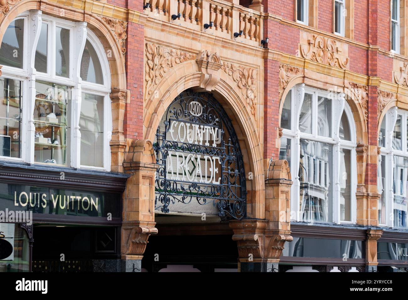 Leeds England: 3rd June 2024: Historic architecture of County Arcade ...