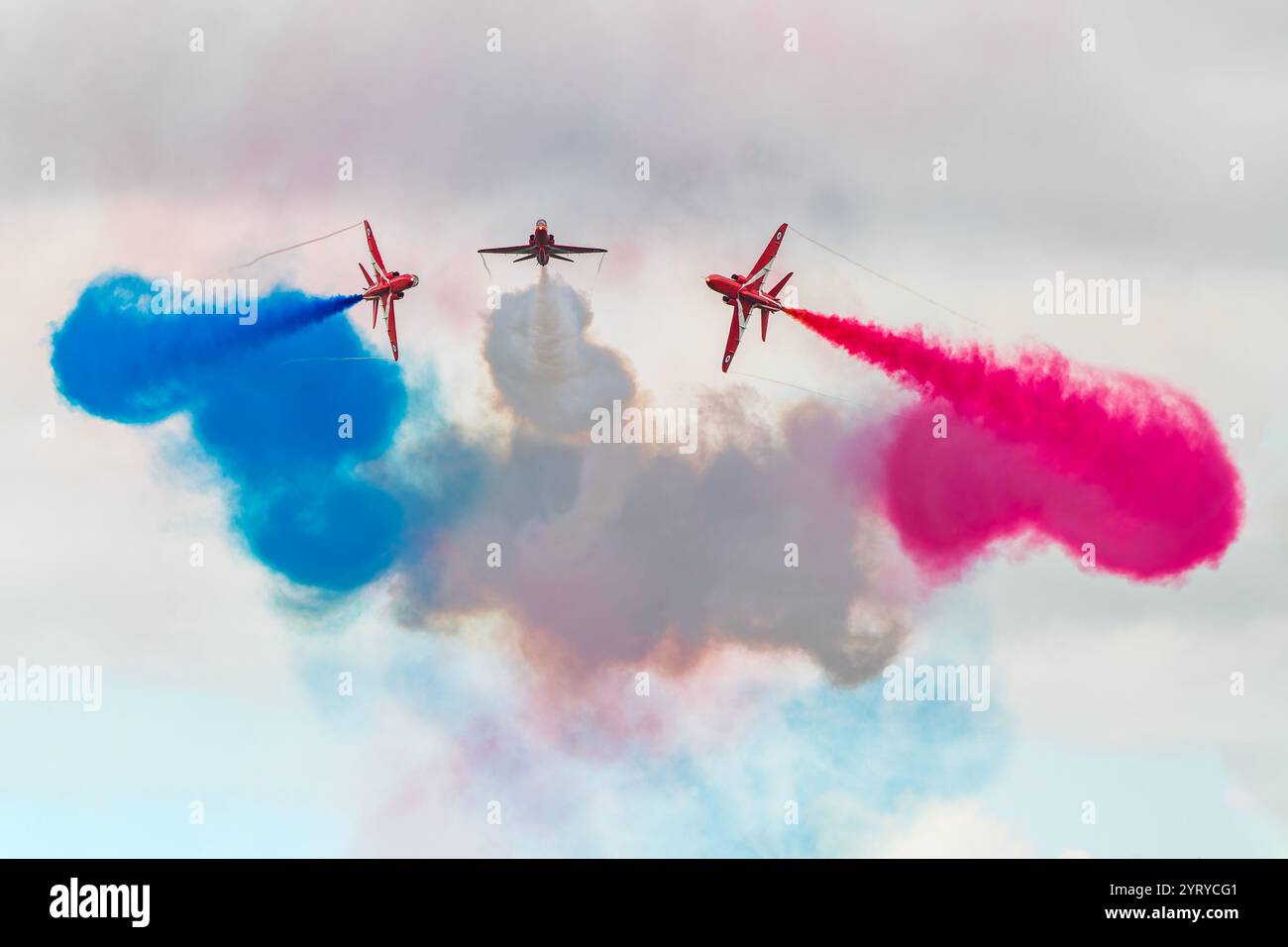The Red Arrows Aerobatic Display Team Stock Photo - Alamy