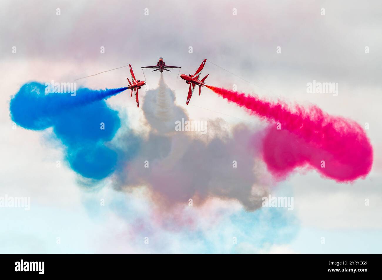 The Red Arrows Aerobatic Display Team Stock Photo - Alamy