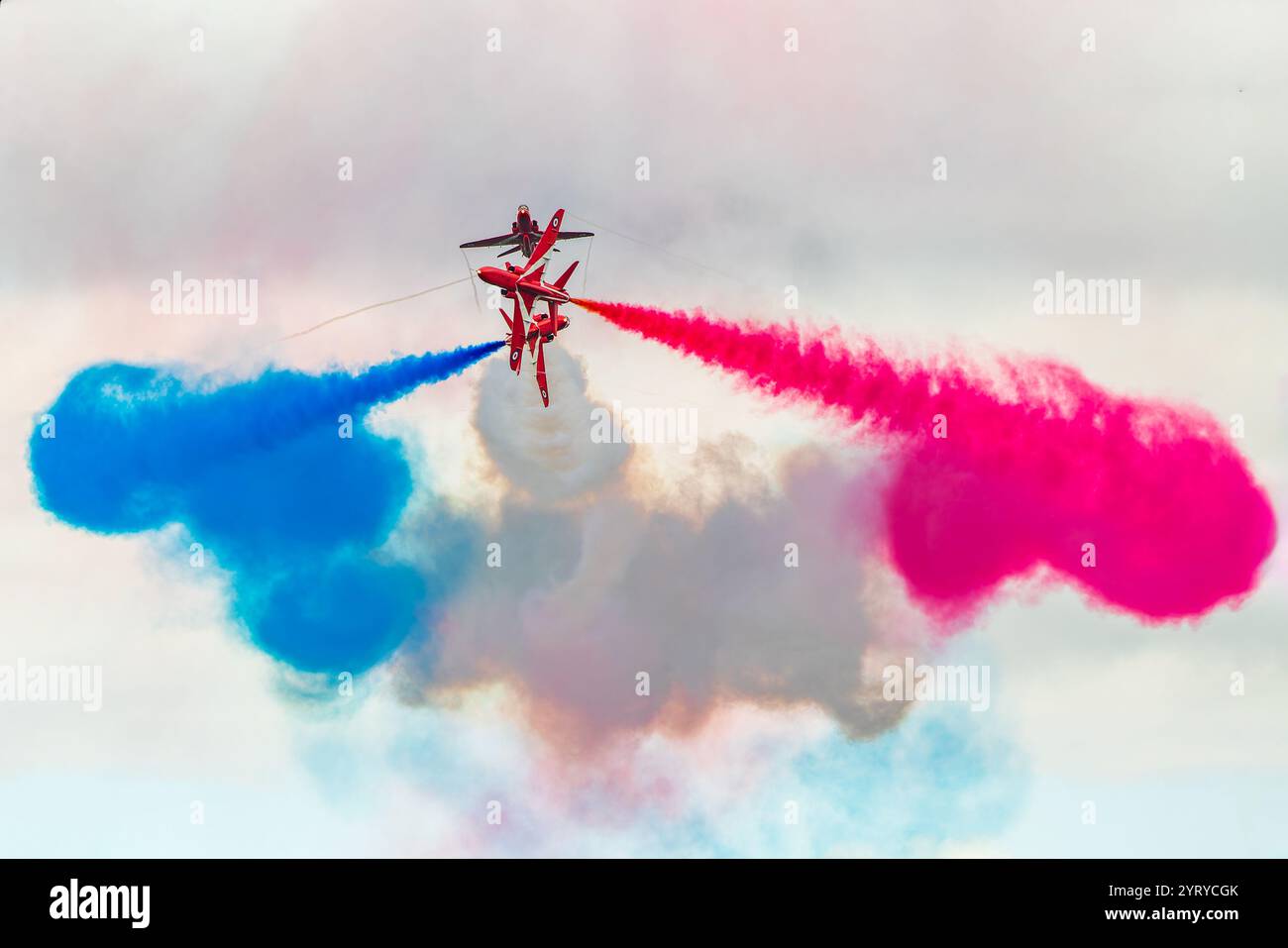 The Red Arrows Aerobatic Display Team Stock Photo - Alamy