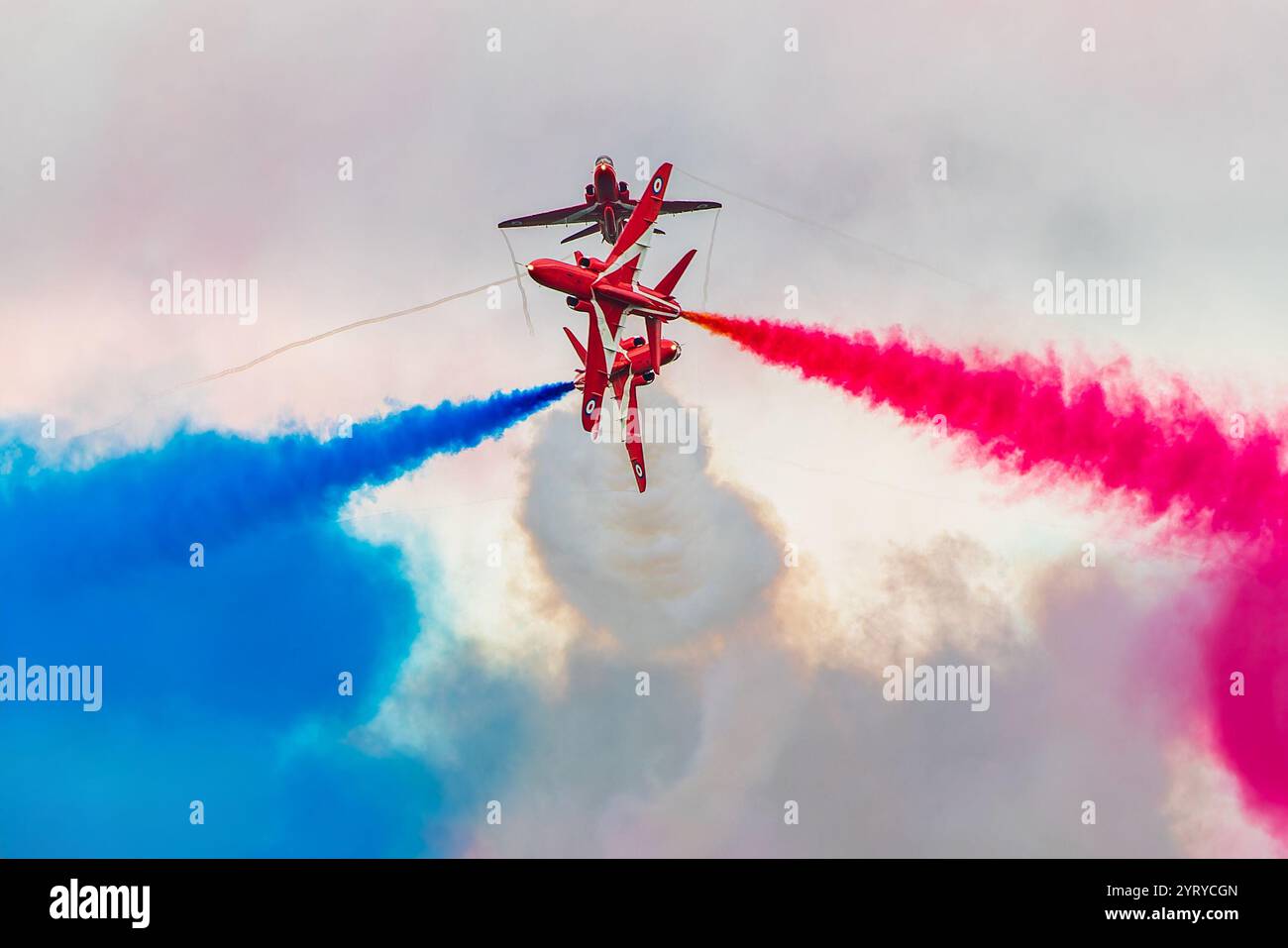 The Red Arrows Aerobatic Display Team Stock Photo - Alamy