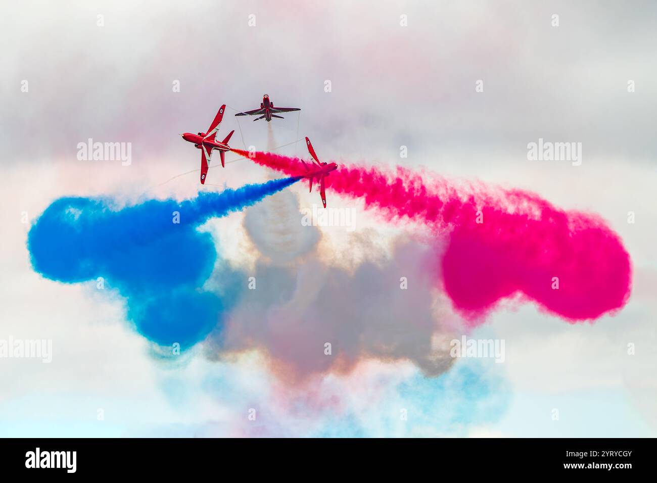 The Red Arrows Aerobatic Display Team Stock Photo - Alamy