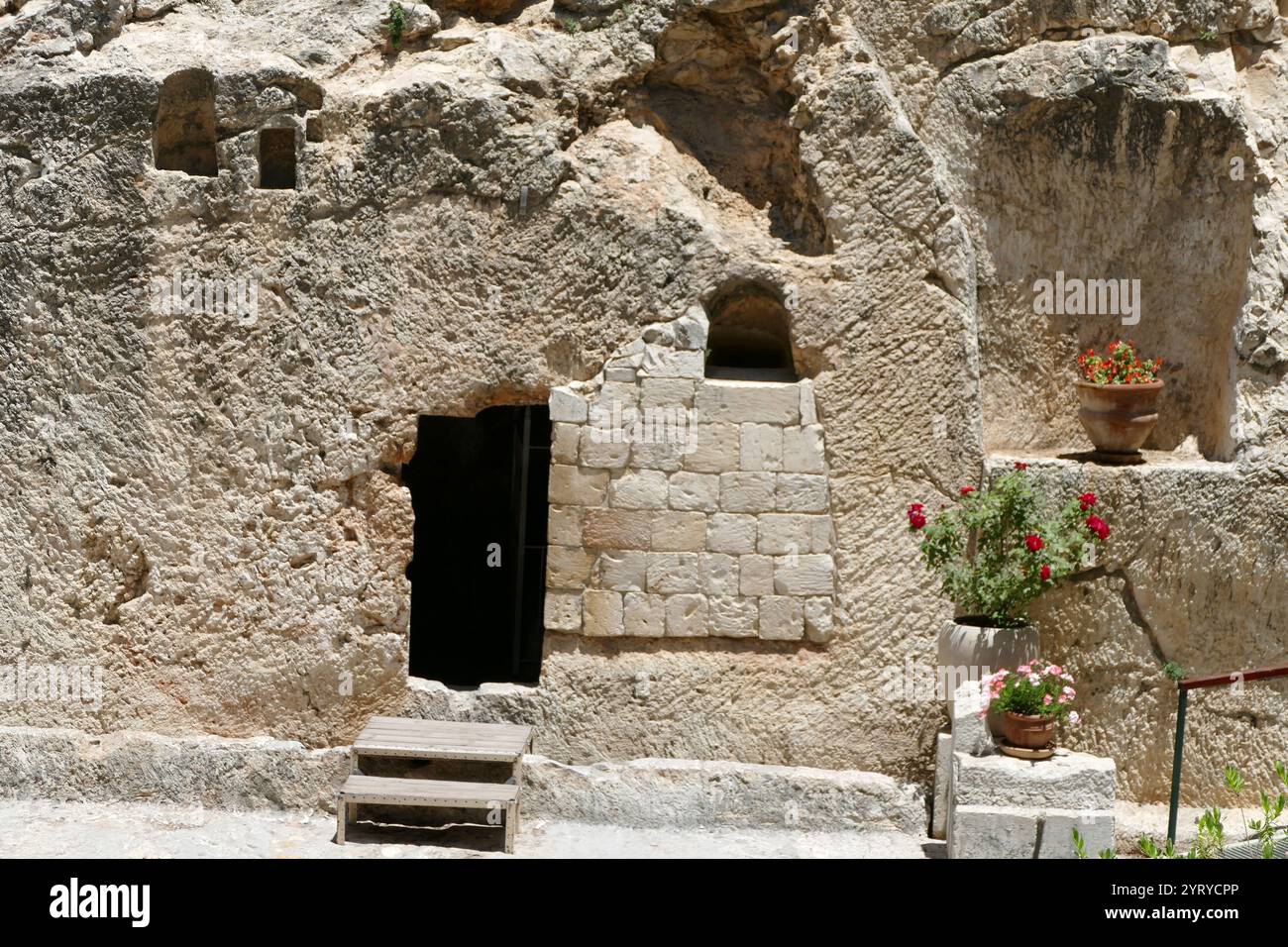 The Garden Tomb in Jerusalem is a rock-cut tomb, unearthed in 1867 and ...