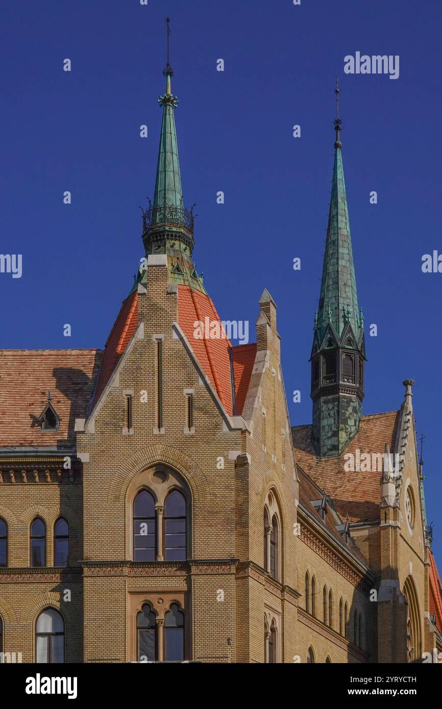 Hungary, Budapest, the First Unitarian Church, located in Nagy Ignac ...