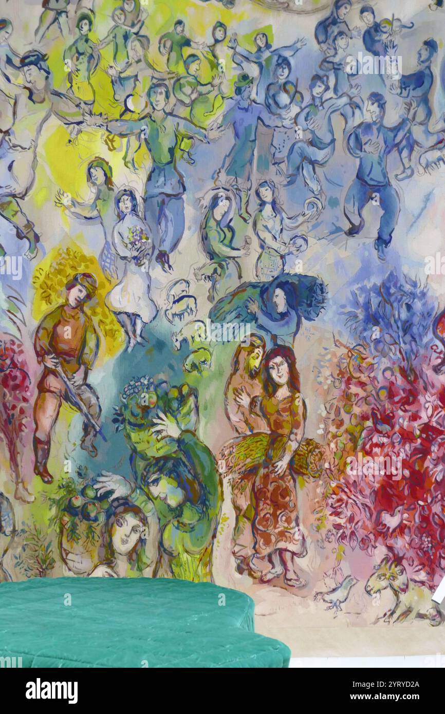 Tapestry in the Chagall State Hall, in the Knesset, (Parliament ...