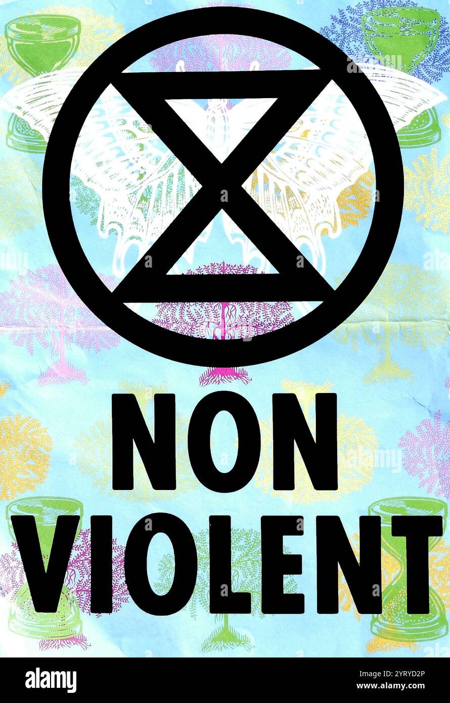 Propaganda poster for Extinction Rebellion, a global environmental ...