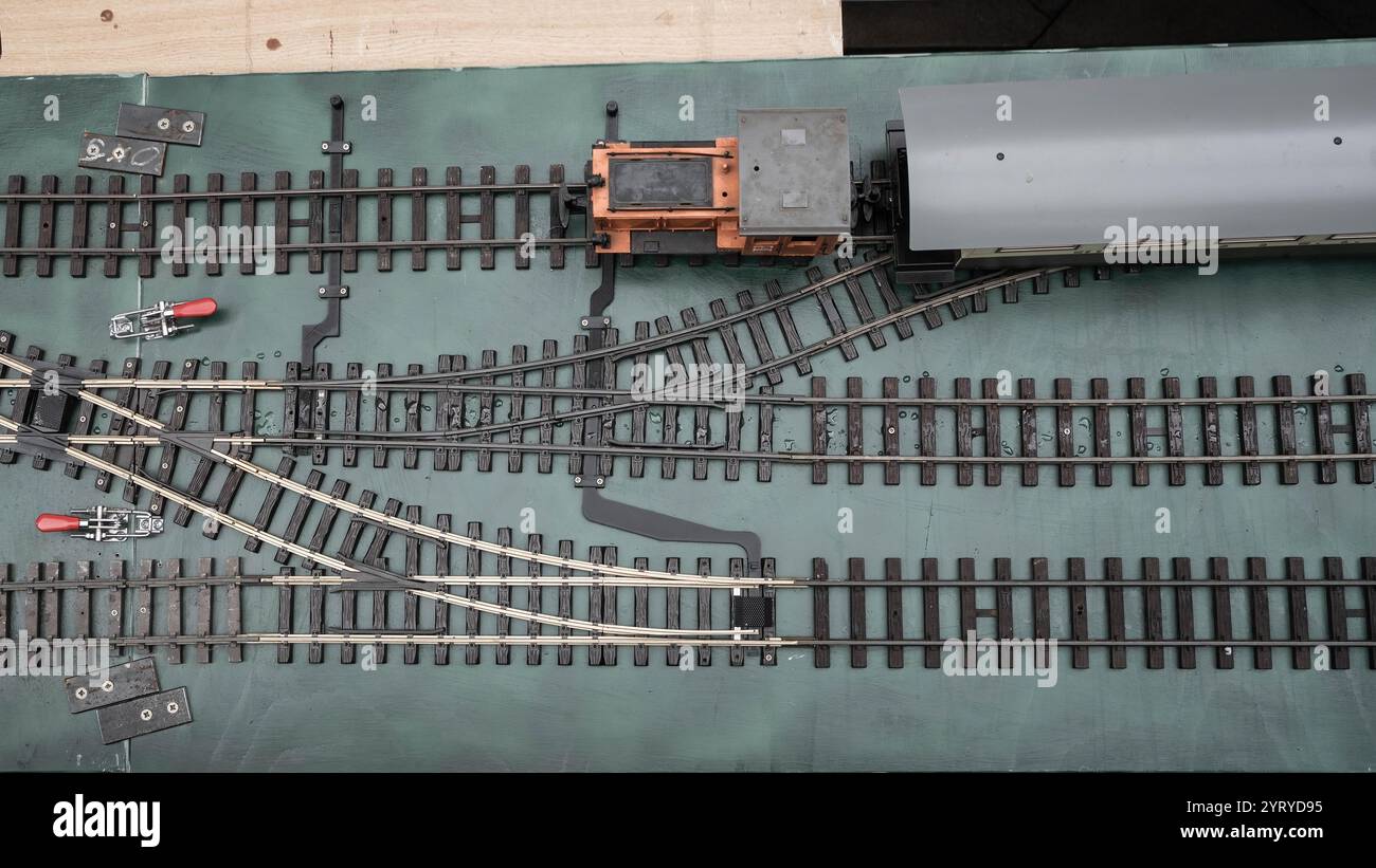 Overhead view model train hi-res stock photography and images - Alamy