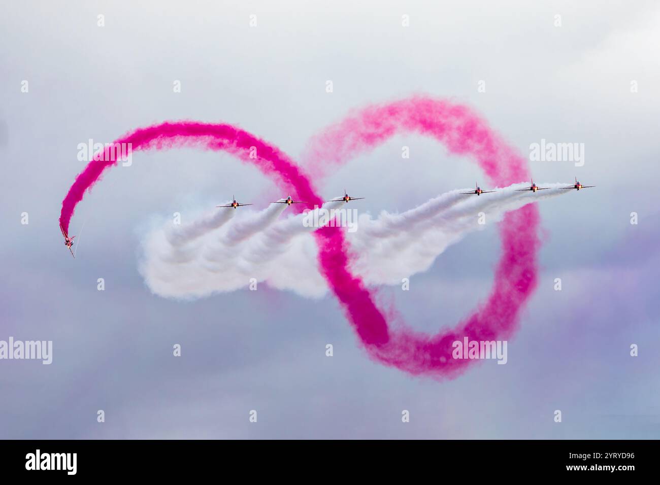 The Red Arrows Aerobatic Display Team Stock Photo - Alamy